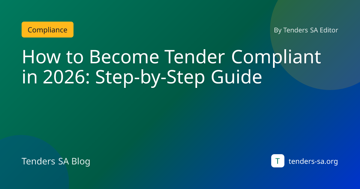 Tender Compliance Checklist 2026: How to Qualify