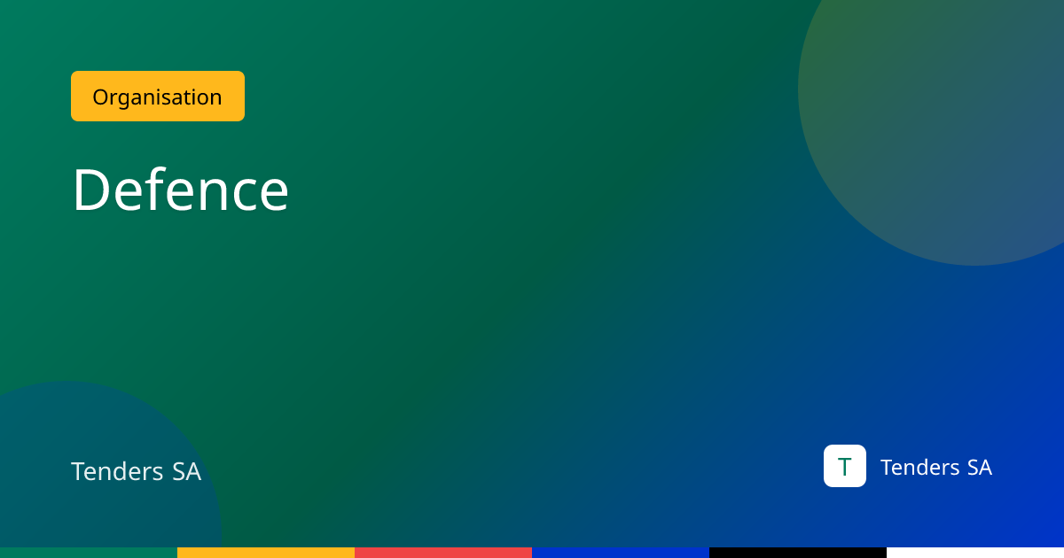 Defence Tenders 2026 | Tenders SA